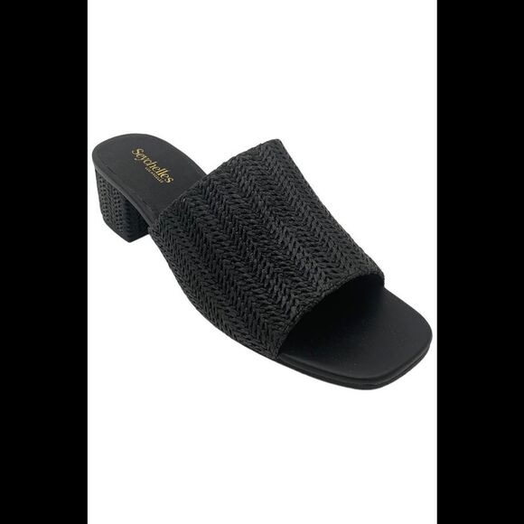 Seychelles | Shoes | Seychelles Womens Raffia Block Heel Mules Pepper ...